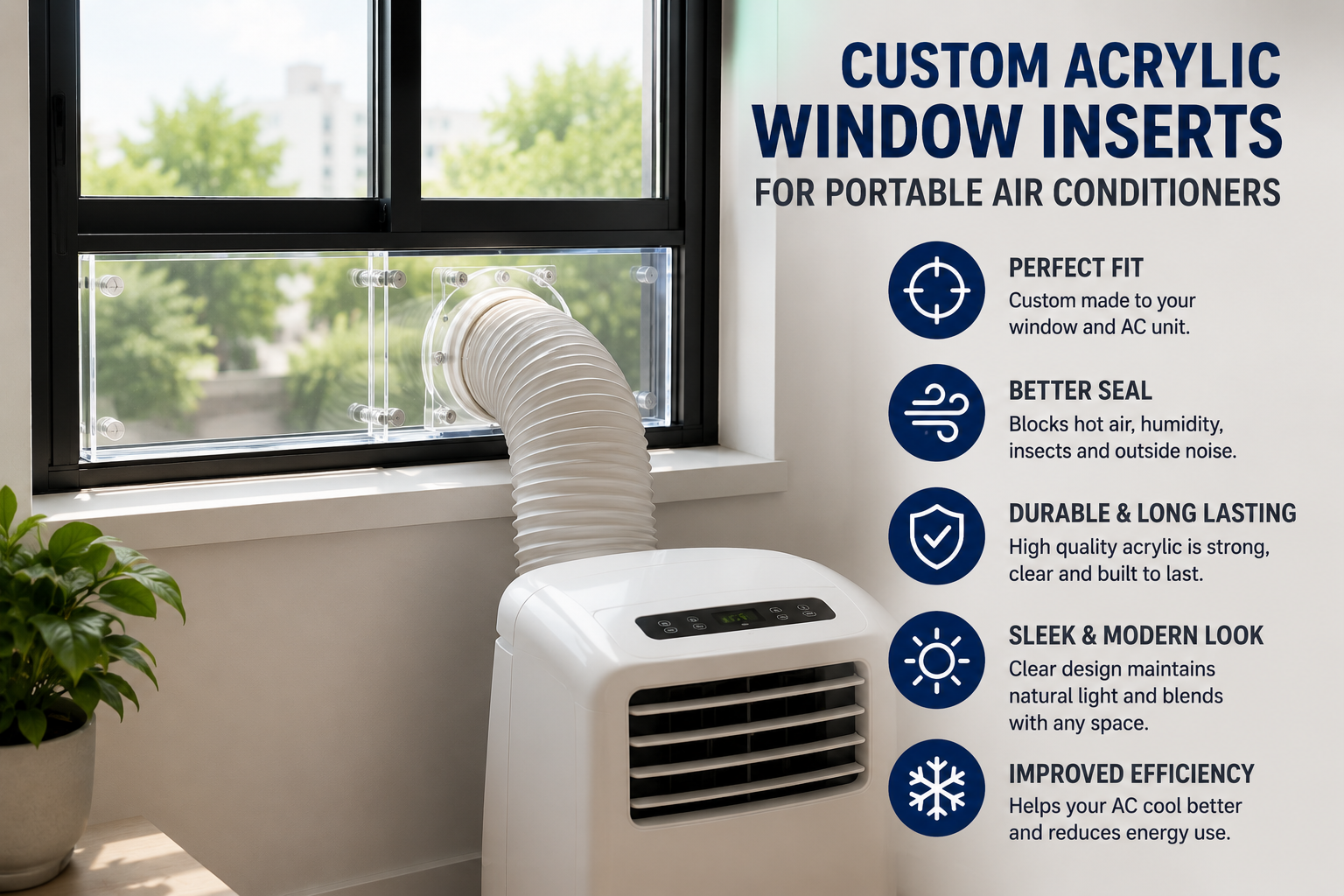 Plexiglass Window Inserts For Air Conditioners